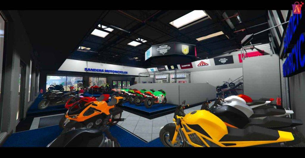 FiveM Sanders Motorcycles MLO | FiveM Luxury Dealership MLO - FiveM Mlo ...