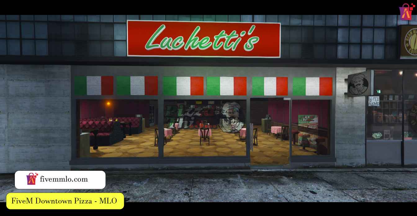 FiveM Downtown Pizza MLO | FiveM Restaurant MLO - FiveM Mlo Store